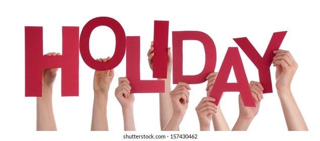 Many Hands Holding Word Holiday Isolated Stock Photo 157430462 ... Many Hands Holding Word Holiday Isolated Stock Photo 157430462 ...