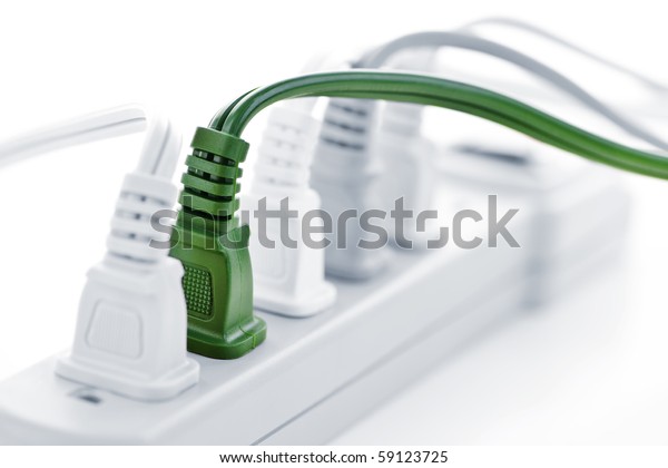 Many Plugs Plugged Into Electric Power Stock Photo (Edit Now) 59123725