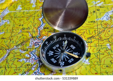 Map Compass Necessary Navigational Tools They Stock Photo (Edit Now ...