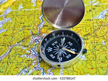 Map Compass Necessary Navigational Tools They Stock Photo 533788147 ...