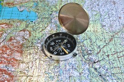 Map with compass. Simple navigation, a Sports & Recreation Photo by ...
