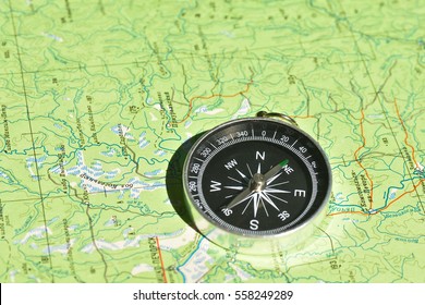 Map Compass Simple Navigation Tools Orient Stock Photo (Edit Now) 558249289