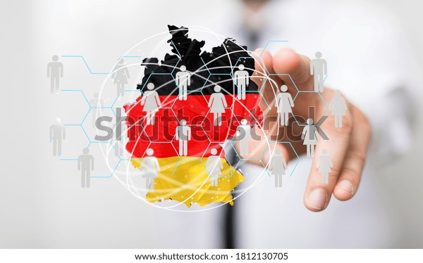 Map Germany Wire Frame 3d Mesh Stock Photo 1812130705 | Shutterstock