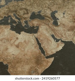 Physical Map Ancient Eastern Civilizations Detailed AI-generated image ...