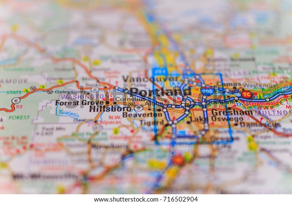 Map Portland Stock Photo 716502904 | Shutterstock