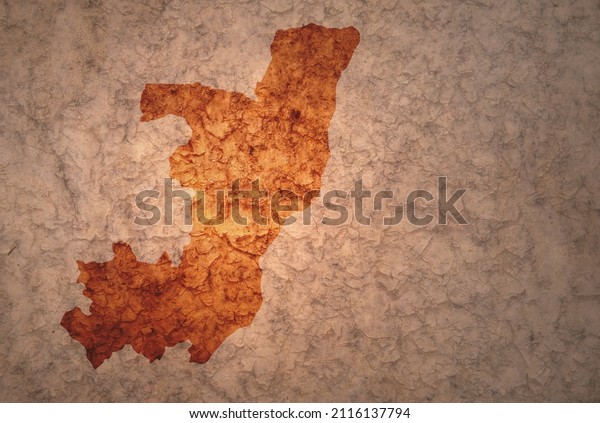 Map Republic Congo On Old Ancient Stock Photo 2116137794 | Shutterstock