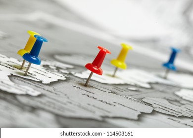 Map Route Marked Stock Photo 114503161 | Shutterstock