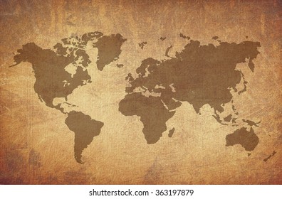 Map World Stock Photo 739207183 | Shutterstock