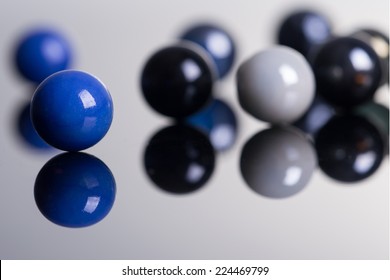 Marble Balls Reflection Stock Photo (Edit Now) 224469799