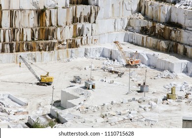 Marble Quarry Extraction Processing White Marble Stock Photo 1110715628 ...