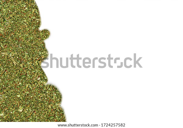 Marijuana Frame White Background Cannabis On Stock Photo 1724257582 ...