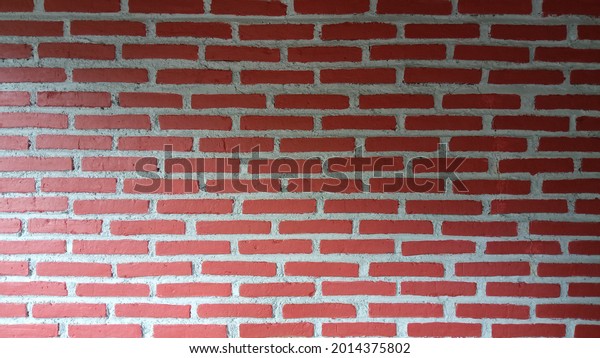 Maroon Brick Pattern Wall Background Landscape Stock Photo 2014375802 ...