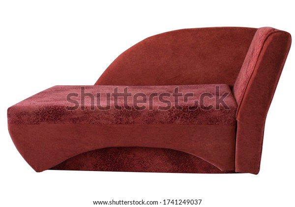 Maroon Corner Single Sofa Isolated On Stock Photo 1741249037 | Shutterstock