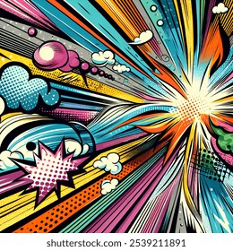 Comic Book Style Color Background AI-generated image 2535479635 ...