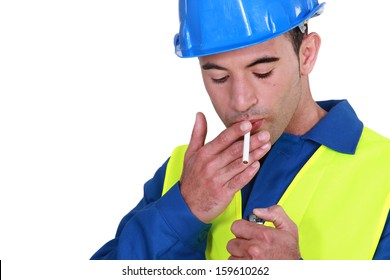 49,800 Construction worker smoking Images, Stock Photos & Vectors ...