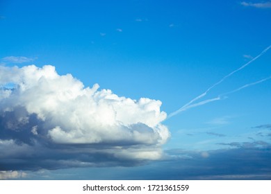 Mass Cloud Separating Background Two Air Stock Photo 1721361559 ...