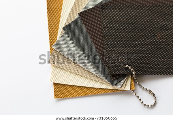 Material Selection Interior Design Fabric Sample Foto stock 731850655 ...