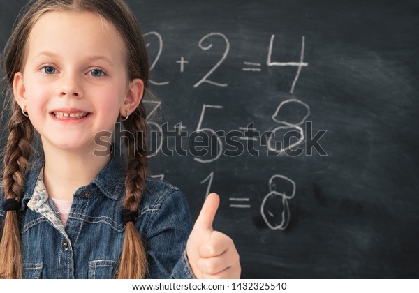 Math Class Smart Smiling Young Girl Stock Photo 1432325540 | Shutterstock