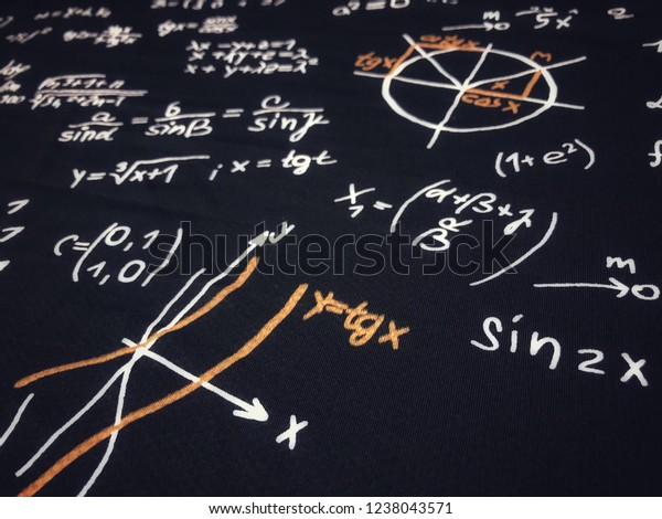 Math Formula Black Background Math Seamless Stock Photo 1238043571 ...
