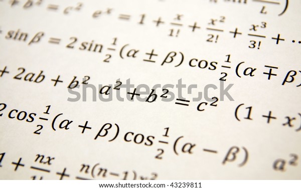 Math Geometry Background Formulas Math Number Stock Photo (Edit Now ...