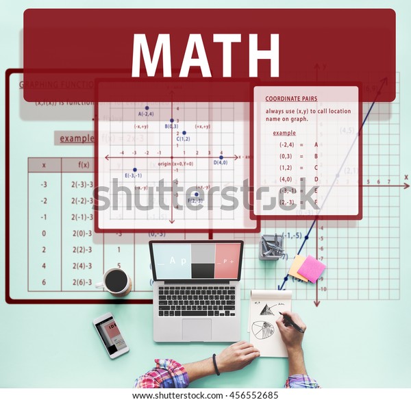 Math Mathematics Calculation Chart Concept Stock Photo 456552685 ...
