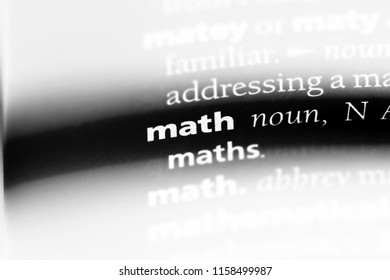 Math Word Dictionary Math Concept Stock Photo 1158499987 | Shutterstock