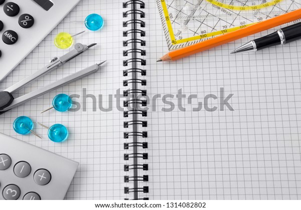 Mathematics Background Tools Stock Photo 1314082802 | Shutterstock