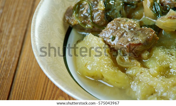 Matoke Cooking Bananas Plantains Kenyan Recipes Stock Photo (Edit Now ...