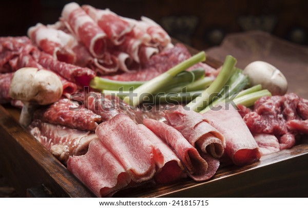 Meat Combo Stock Photo (Edit Now) 241815715