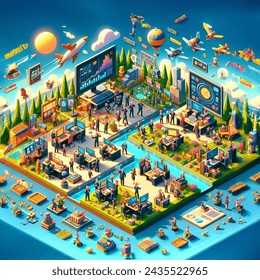 Create Infographic Showing Theme Park Lots AI-generated image ...