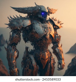 Robots On Ancient Planets Future Mecha AI-generated image 2407431637 ...