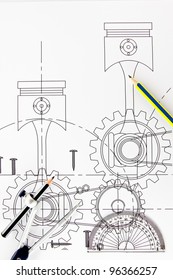 1,649 Piston technical drawing Images, Stock Photos & Vectors ...