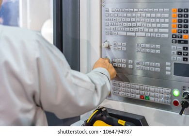 Injection Operator Put Plastic Container Injection Stock Photo ...