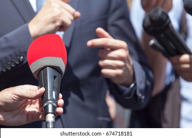 Media Interview Stock Photo 674718181 | Shutterstock