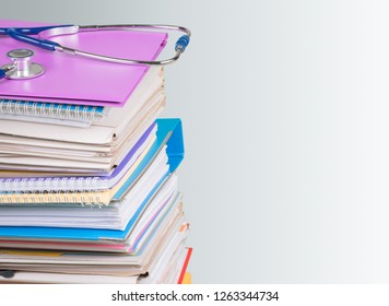 Medical Record Paper Stack Document Stock Photo 1263344734 | Shutterstock