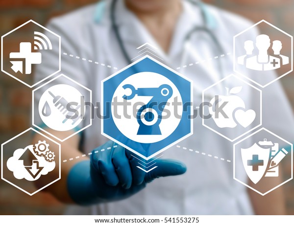 Medical Robot Computing Future Concept Medical Stock Photo (Edit Now ...