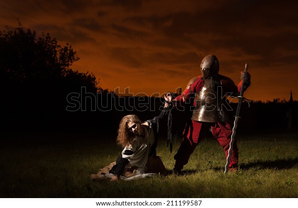 Medieval Knight Going Make Execution Witch库存照片211199587 | Shutterstock