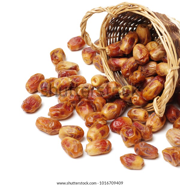 Medjool Dates On White Background Stock Photo (Edit Now) 1016709409