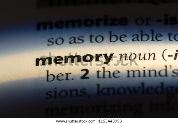 Memory Word Dictionary Memory Concept Stock Photo (Edit Now) 1155443953