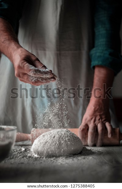 Men Making Bread Stock Photo 1275388405 | Shutterstock