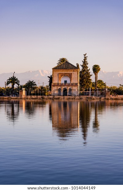 Menara Gardens Pavilion Reflect Water Sunsetmorocco Stock Photo (Edit ... Menara Gardens Pavilion Reflect Water Sunsetmorocco Stock Photo (Edit ...