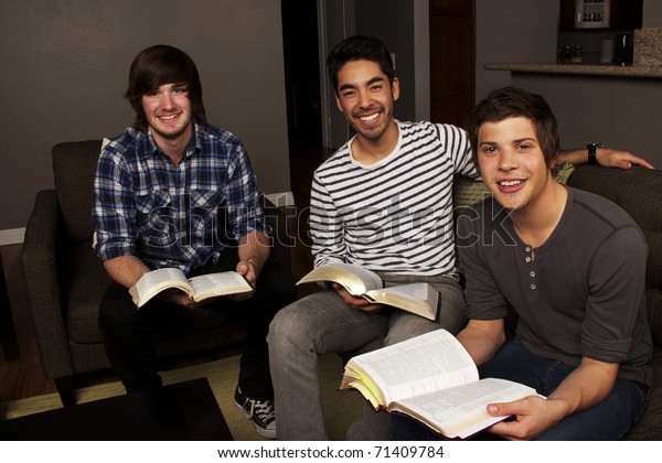 Mens Group Bible Study Stock Photo 71409784 | Shutterstock