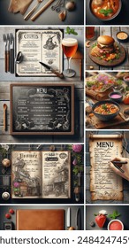 Indoor Photo Make Restaurant Menu Map — изображение, созданное ИИ ...