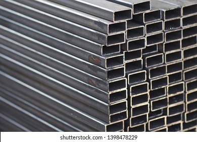 Metal Profile Pipe Rectangular Cross Section Stock Photo 1398478229 ...