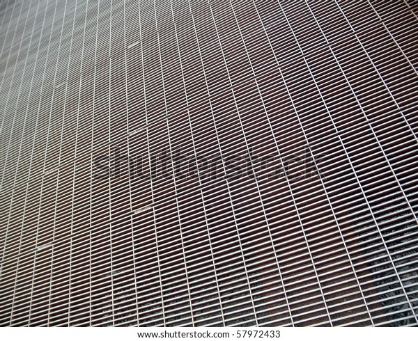 Metal Rectangle Grate Pattern On Path Stock Photo 57972433 | Shutterstock