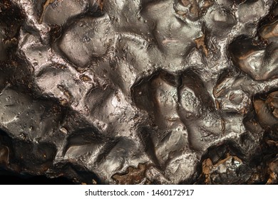 Meteorite Texture Background Meteorite Surface Close Stock Photo ...