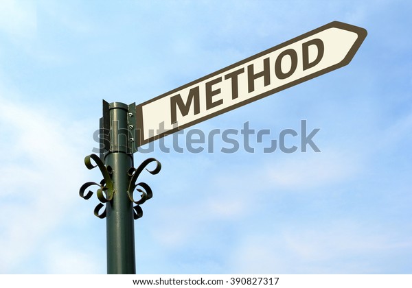 Method Word On Roadsign Stock Photo (Edit Now) 390827317
