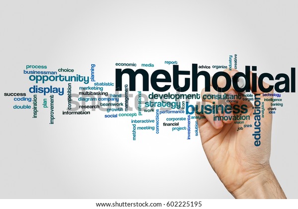 Methodical Word Cloud Concept On Grey Stock Photo 602225195 | Shutterstock