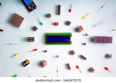 Top View Arduinoelectric Moduleelectrric Partarduino Module Stock Photo ...