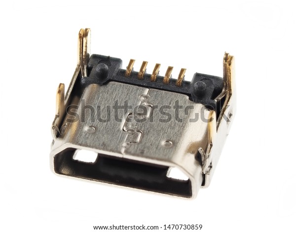 Micro Usb Socket Pcb Installation Isolated Stock Photo 1470730859 ...